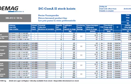 Talha de corrente Demag DC-II | Demag